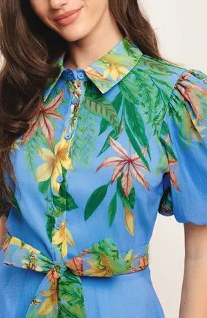 FLYING TOMATO Floral Shirtdress