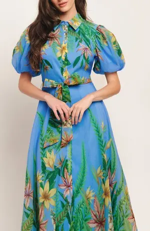 FLYING TOMATO Floral Shirtdress