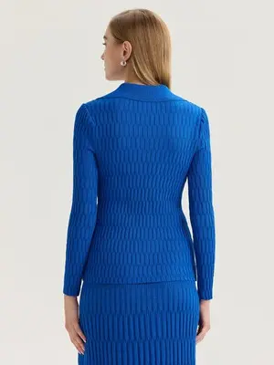 Misook Raised Geometric Knit Tunic