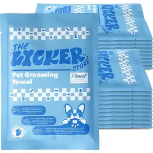 THE LICKER STORE Dog Bath And Grooming Towelssoft & Ultra-absorbent - 20 Count