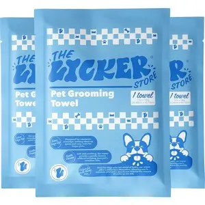 THE LICKER STORE Dog Bath And Grooming Towelssoft & Ultra-absorbent - 3 Count