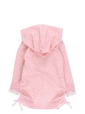 RUFFLEBUTTS Sun Protective Ruched Quarter-zip Cover-up