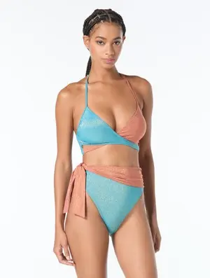 Vince Camuto Wrap Front Bra Swim Top