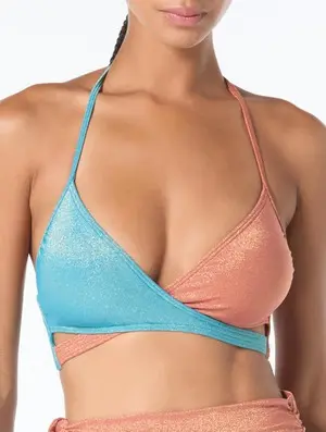 Vince Camuto Wrap Front Bra Swim Top