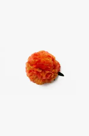 HELENA SIMON The Mini Marigold Floral Brooch - Orange