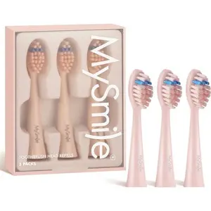 MYSMILE Dy156 Electric Toothbrush Replacement Heads - Pastel Pink