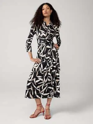 Printed Midi Dresses for Work