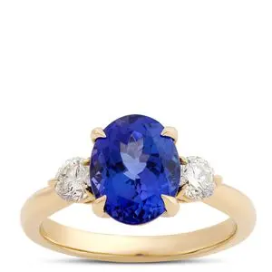 Benbridge Oval Tanzanite And Diamond Ring - Fgh
