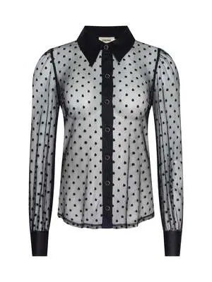 L'Agence Sophie Long-sleeved Blouse - Black