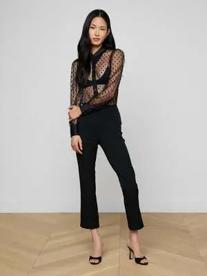 L'Agence Sophie Long-sleeved Blouse - Black