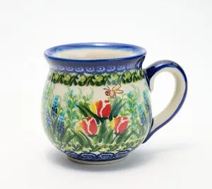 LIDIA'S POLISH POTTERY 12-oz Bubble Mug - One-color