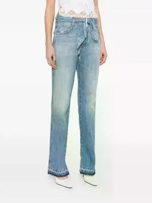 Ermanno Scervino Lace-belted Jeans