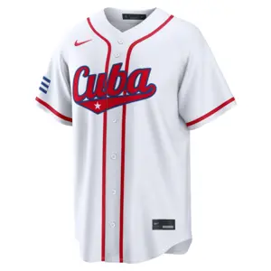 Nike Cuba National Baseball Team 2026 World Baseball Classic Stadium Jersey - White