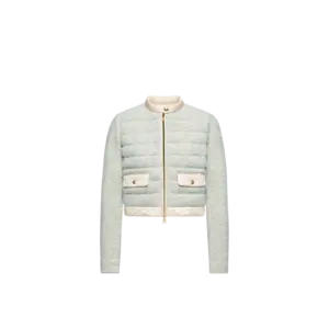 Moncler Wool And Alpaca Blend Padded Zip-up Cardigan
