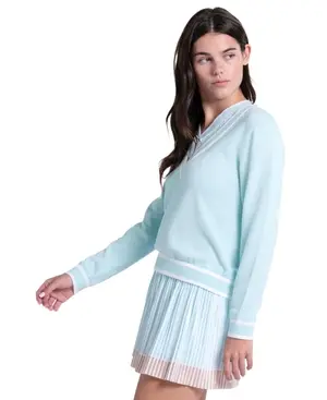 Lucky In Love Victory V-neck Sweater