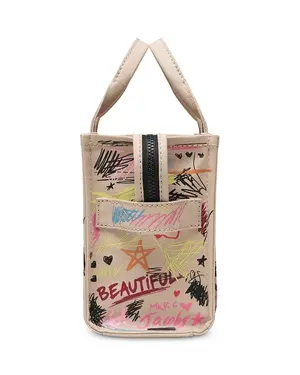 Marc Jacobs The Punk Scribble Canvas Small Tote Bag