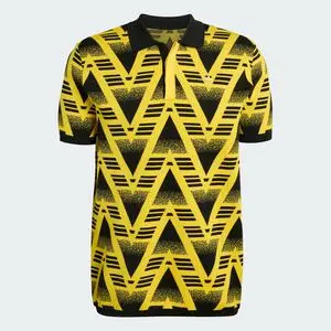 Adidas Fully Fashion Knit Polo - Yellow