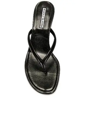 Manolo Blahnik Paterno 50 Leather Sandal