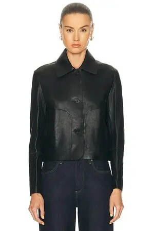ARMA Emy Butter Leather Jacket - Black