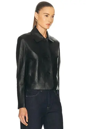 ARMA Emy Butter Leather Jacket - Black