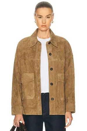 ARMA Kaylee Suede Jacket - Olive