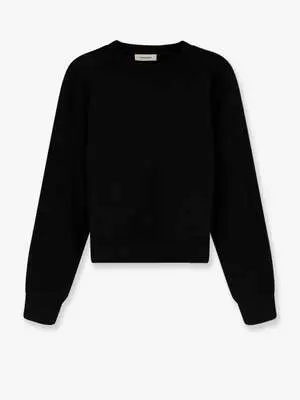 ENTIRE STUDIOS Cotton Crewneck Sweatshirt - Black