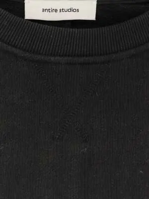 ENTIRE STUDIOS Cotton Crewneck Sweatshirt - Black