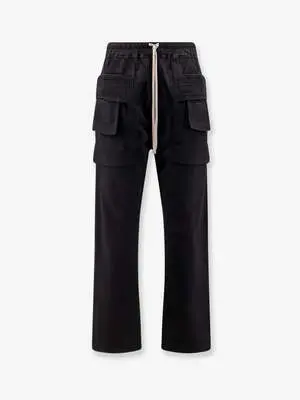 Rick Owens Cotton Trousers - Black