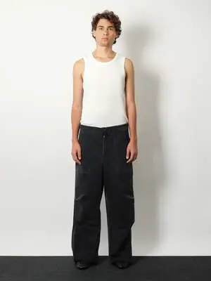 ENTIRE STUDIOS Ribbed Cotton Tank Top - White