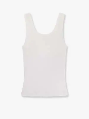 Chloé Ribbed Cotton Tank Top