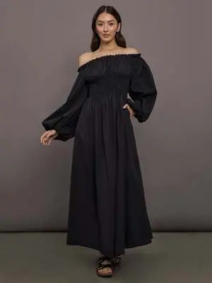 Caroline Constas Raquela Off-shoulder Maxi Dress