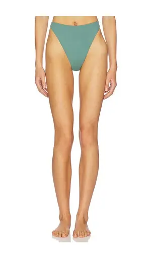 Tularosa Tacey High Waist Bottom In Green - Eucalyptus Green
