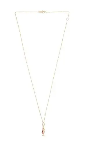 STONE AND STRAND Gold Salmon Brunch Necklace