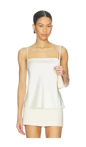 L'academie Evolet Top With Sheer Chiffon Shawl