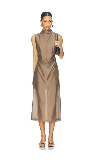 L'academie Harmi Midi Dress - Brown
