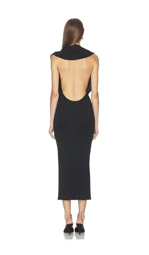 Andamane Annie Hooded Dress - Black