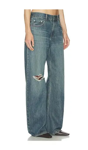 Helmut Lang Relaxed Destroyed Bootcut Jeans