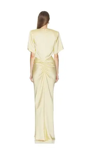Andamane Iris Short Sleeve Maxi Dress