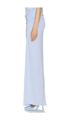 Andamane Zohra Twist Detail Maxi Skirt - Cielo