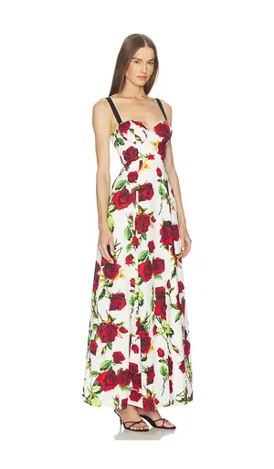 L'Agence Sutton Bdd Strap Maxi Dress
