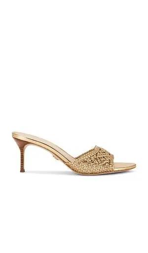 Veronica Beard Tia Macrame Sandal - Pale Gold