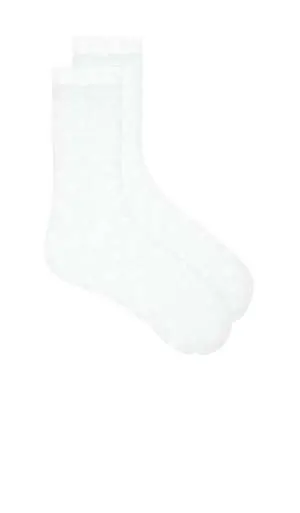 Wolford Daisy Crew Socks - White