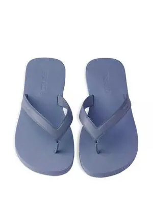 Prada Embossed Leather Flip Flops