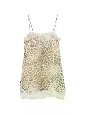 Ermanno Scervino Leopard-pattern Lace Dress