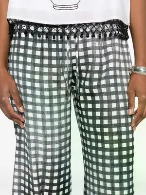 Ermanno Scervino Gingham-patterned Trousers