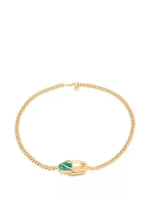 CAPSULE ELEVEN Crystal Onyx Necklace - Gold