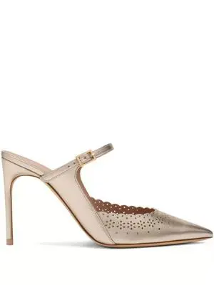 MALONE SOULIERS Bardot Broderie-detail Mules