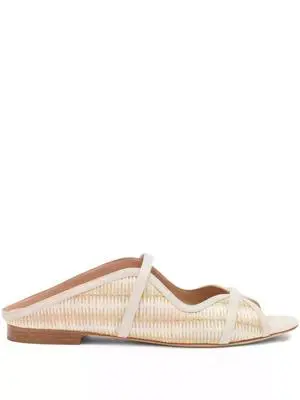 MALONE SOULIERS Norah Raffia Sandals - Neutrals