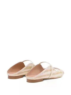 MALONE SOULIERS Norah Raffia Sandals - Neutrals