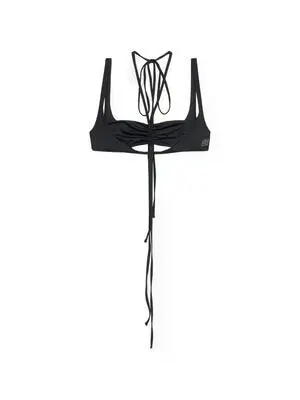 Blumarine Cut-out Bikini Top - Black